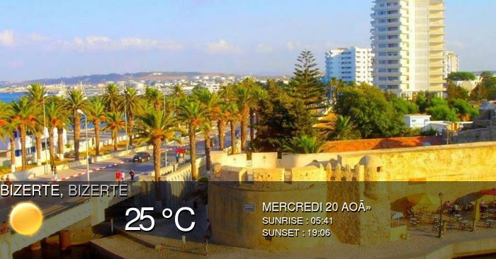 Météo Bizerte - Tunisie