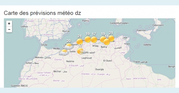 MaMeteoAlgerie.com, le site dédié à la météo de l'Algérie | Météo Tunisie